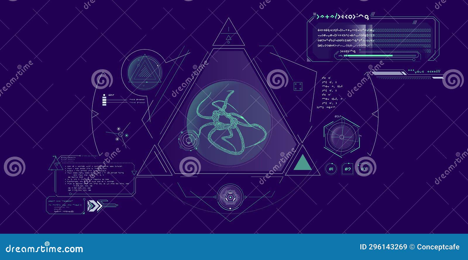 Exploration Interface by Sci-fi Infographics. Stock Vector ...