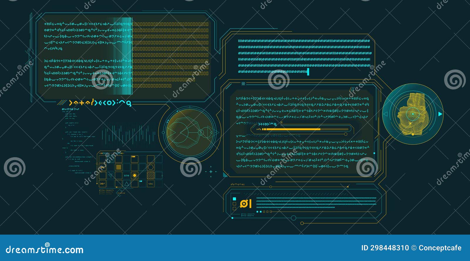 Exploration Interface by Sci-fi Infographics. Stock Vector ...