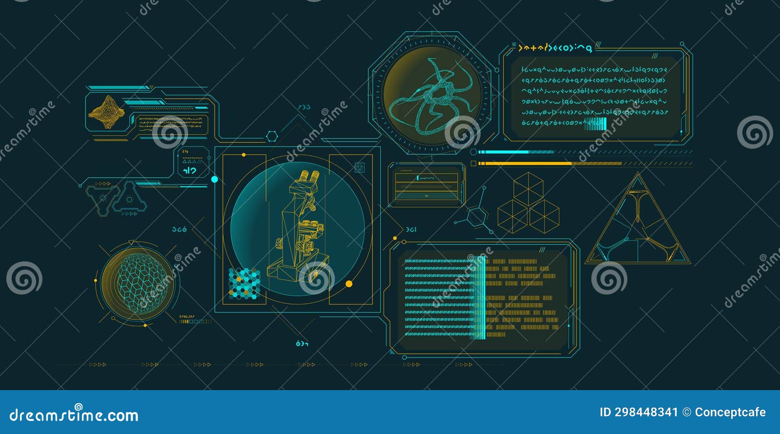 Exploration Interface by Sci-fi Infographics. Stock Vector ...