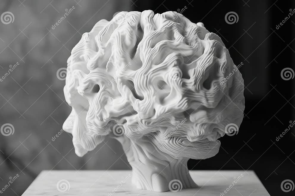 Exploration of the Intricate Structure of a Human Brain Showcasing Its ...