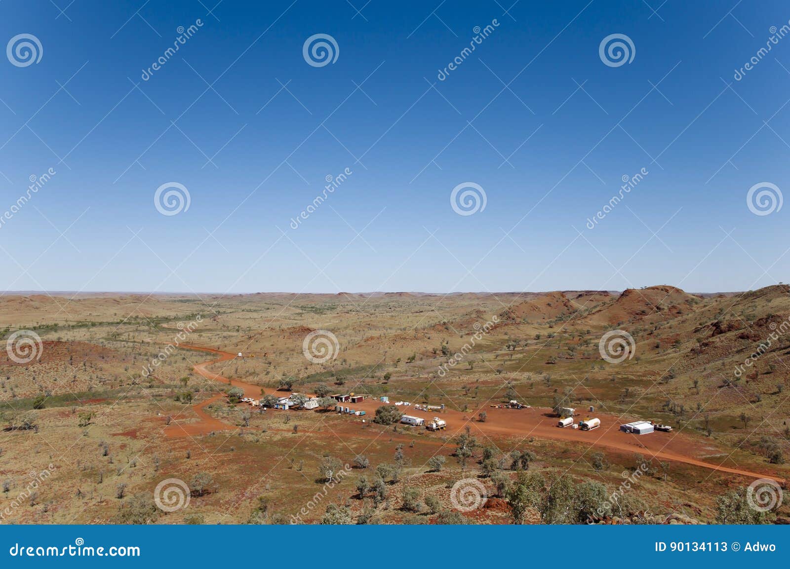 Exploration Mining Camp - Australia Stock Image - Image of natural ...
