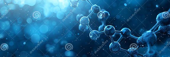 Exploration of the Molecular Structure in Blue Represents a Concept ...