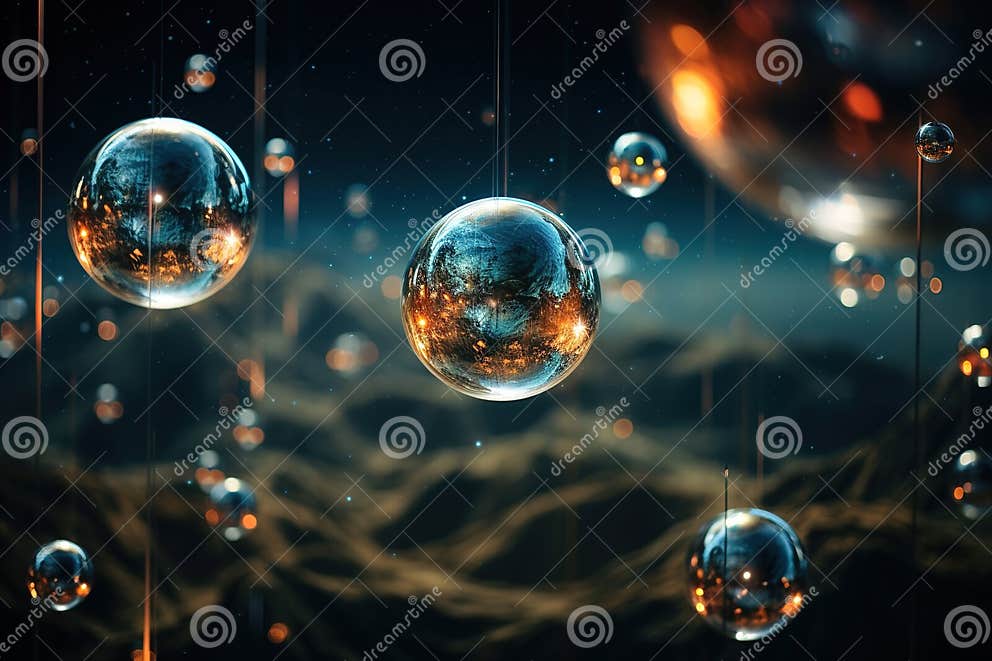 The Exploration of the Multiverse Theory Stock Photo - Image of ...