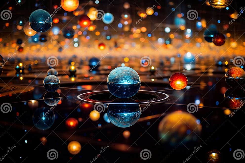The Exploration of the Multiverse Theory Stock Photo - Image of ...