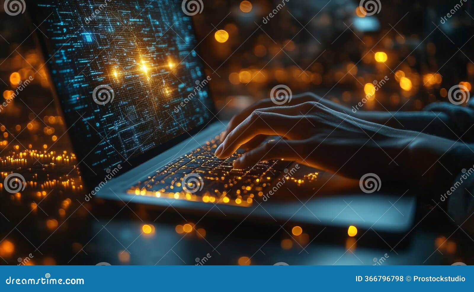 Computing Algorithm Artificial Cryptography Infographic. Big Data ...