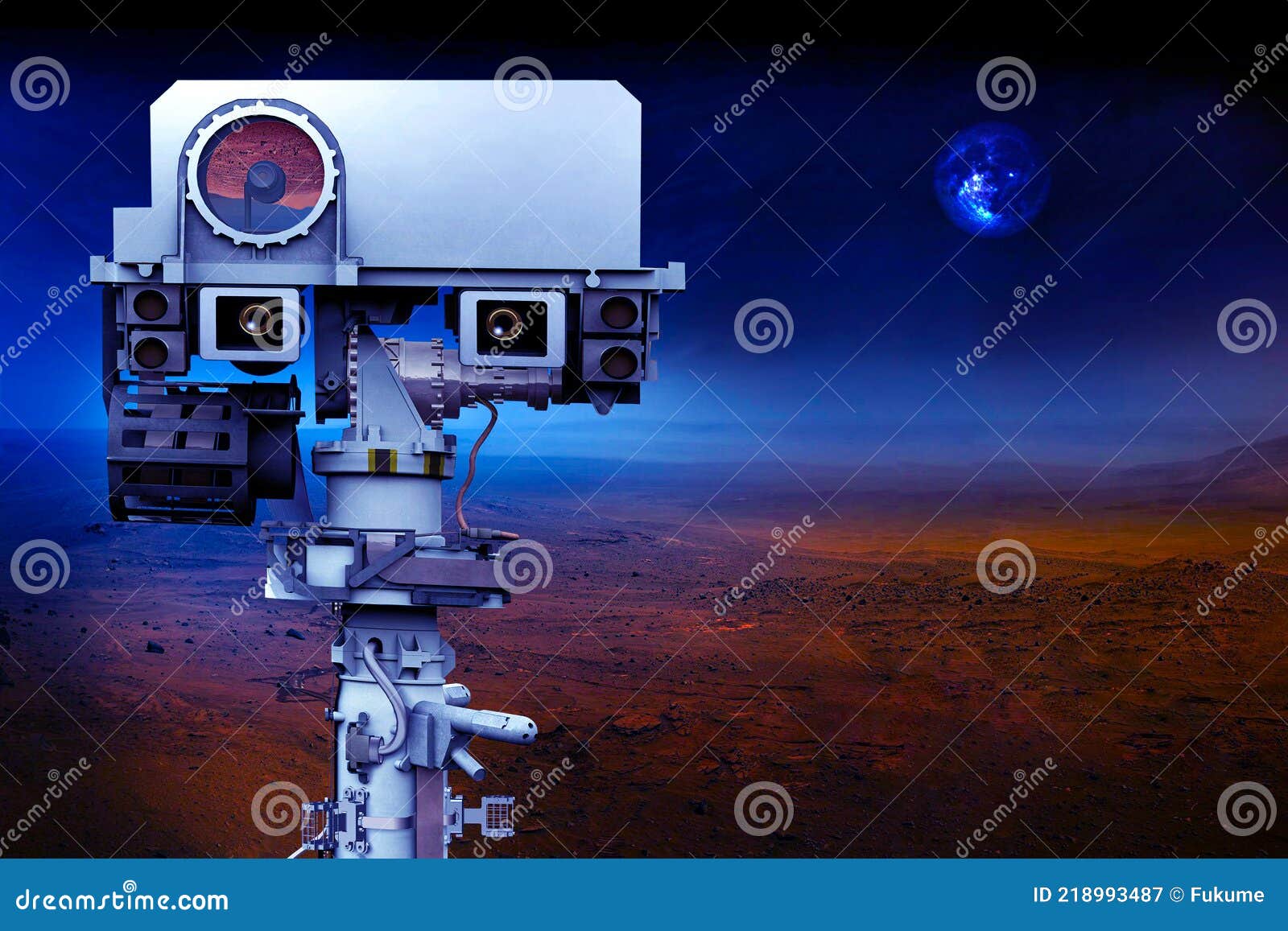 Exploration Space Rover Perseverance ,camera for Shooting on the Planet ...