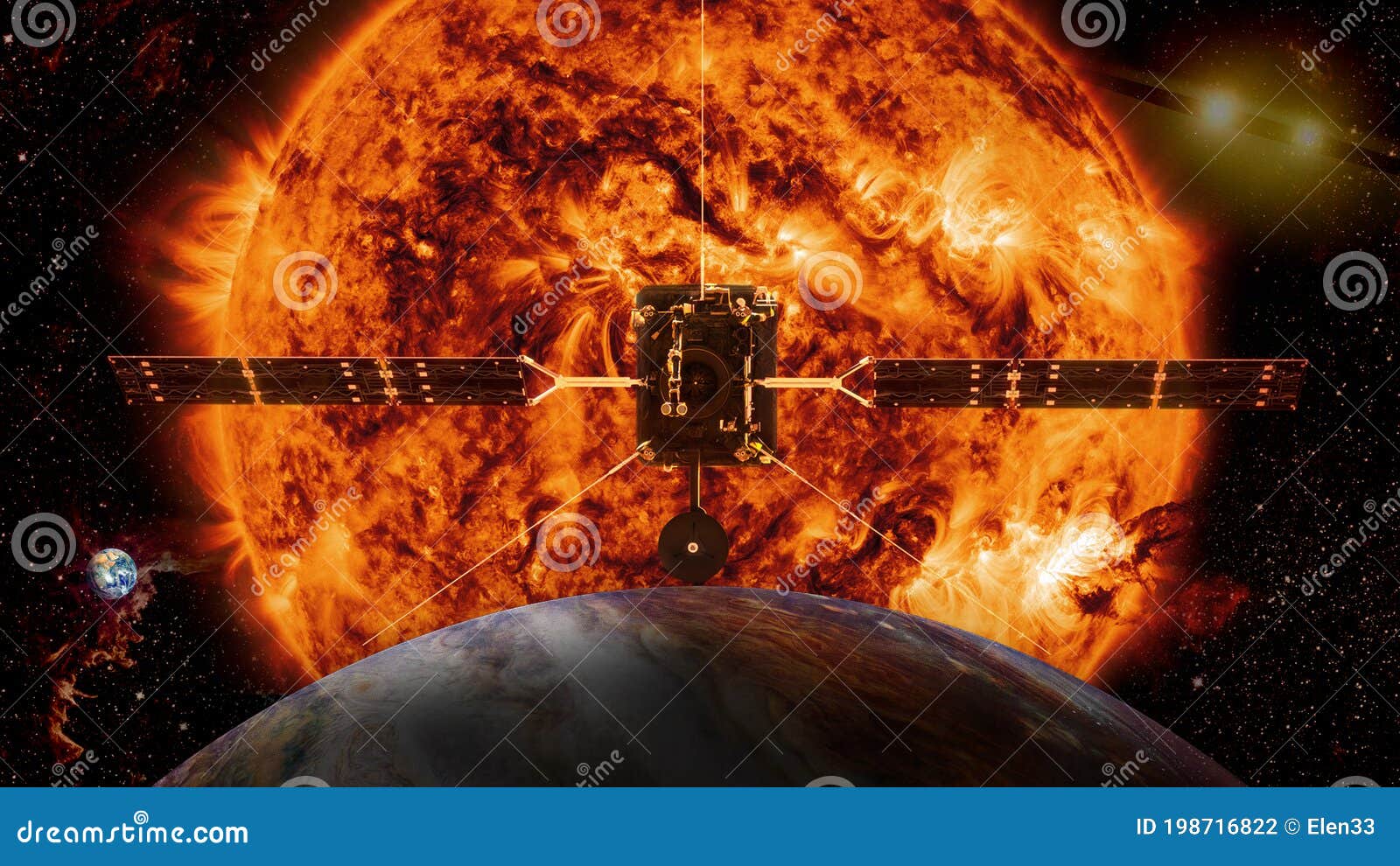 A Spaceship Landing On Jupiter