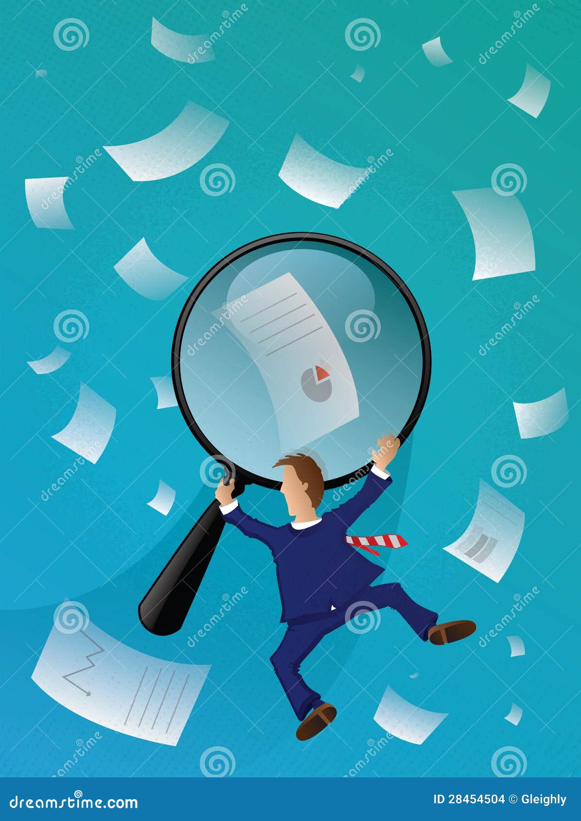 Exploratorio ilustración del vector. Ilustración de informes - 28454504