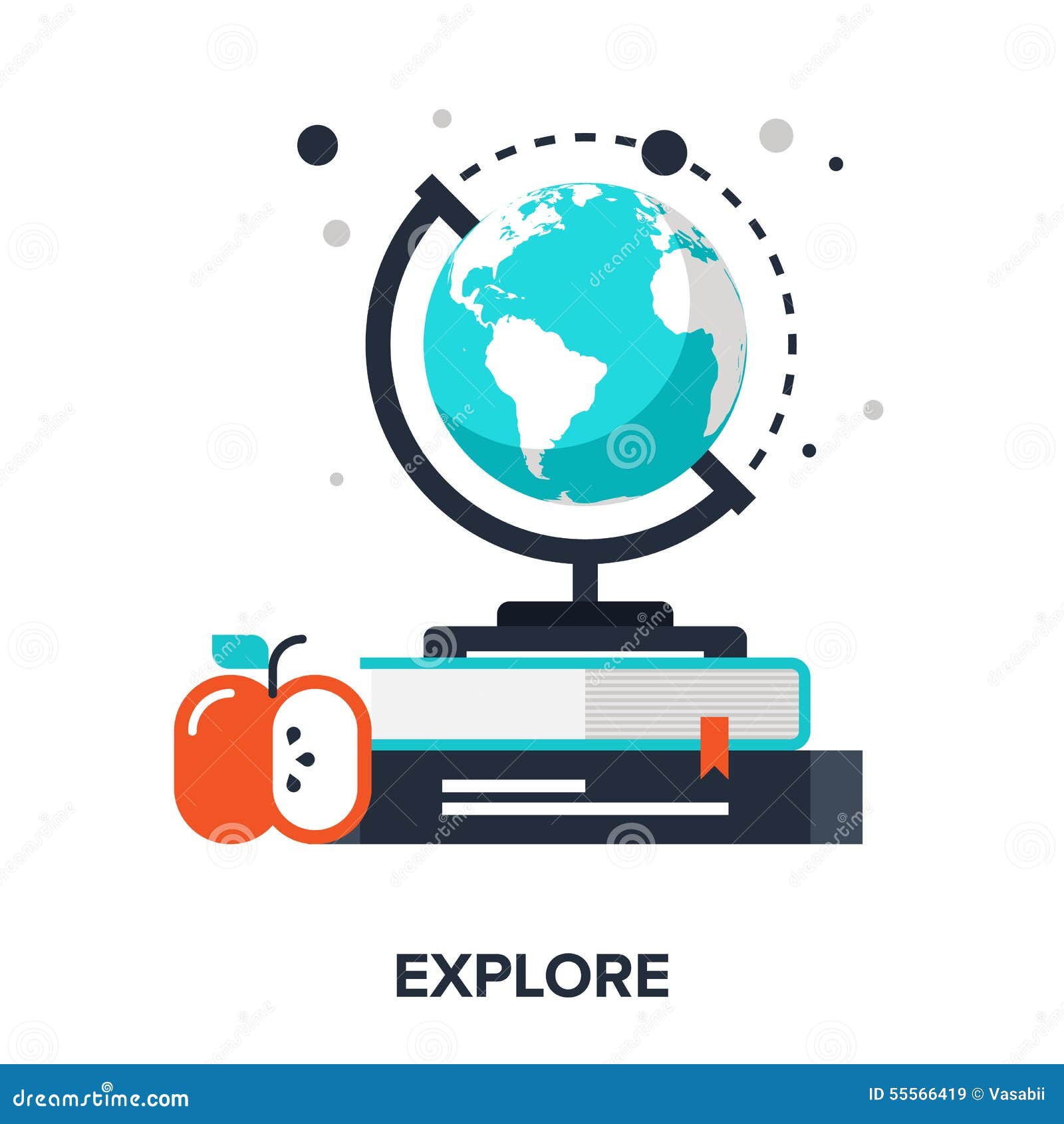 Explore stock vector. Illustration of concept, creative - 55566419