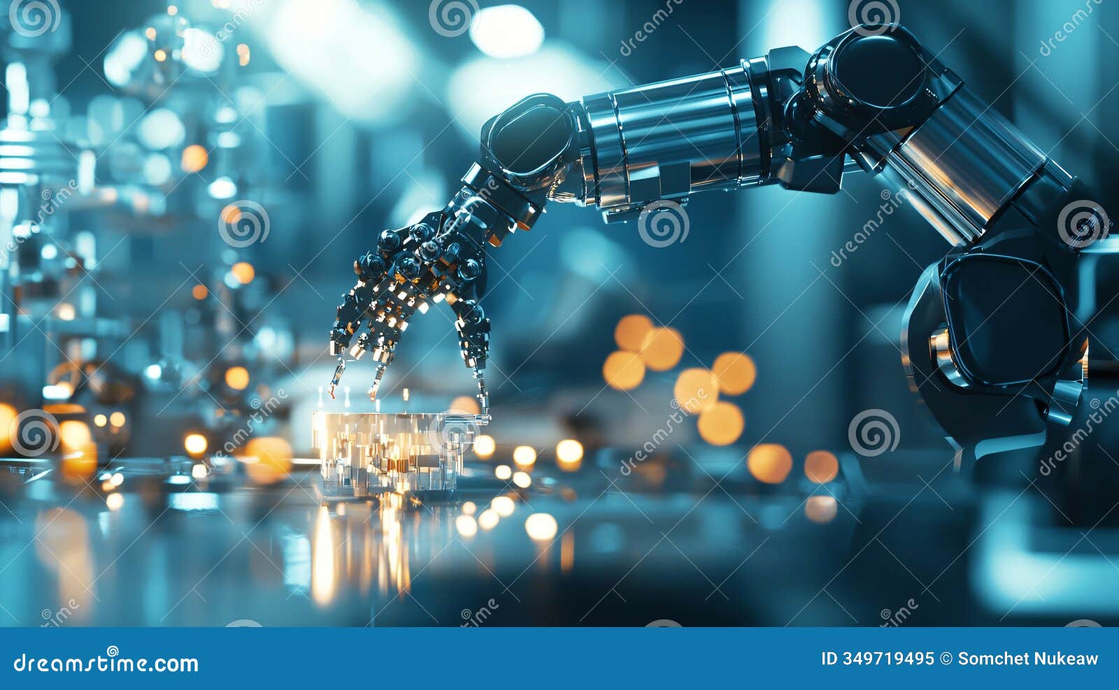 Explore the Advanced Functionality of a Robotic Arm in a High-tech ...