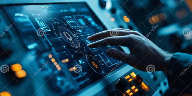 Explore the Advanced Machine Control Panel and Its Seamless IIoT Integration Capabilities Stock ...