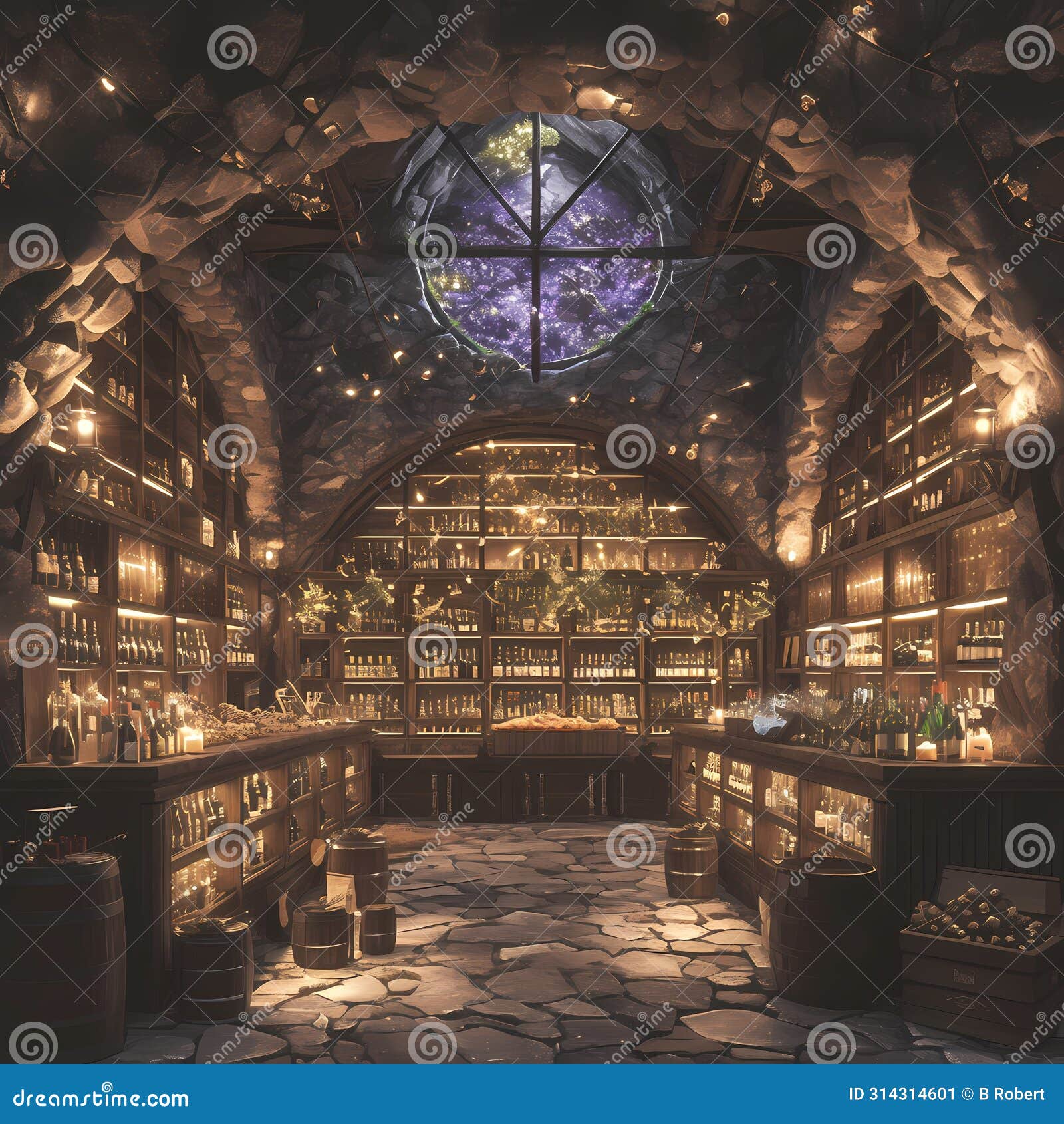 Luxurious Grotto-Inspired Conference Center Royalty-Free Stock Image ...