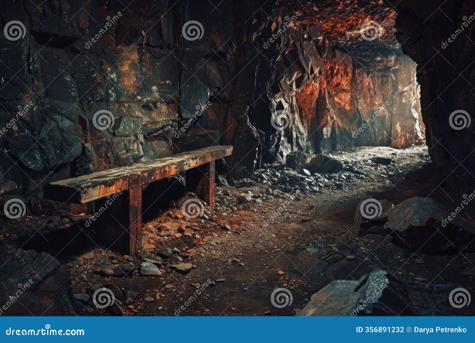 Ancient Cave Painter Creating Prehistoric Animal Art On Rock Walls In A ...