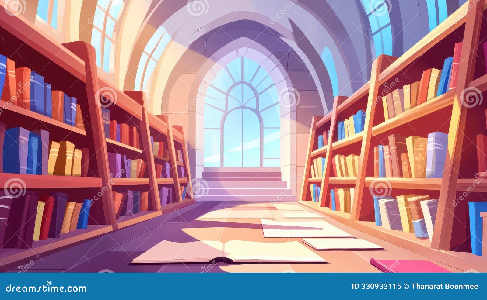 Explore an Ancient Library Filled with Leatherbound Tomes Whispering ...
