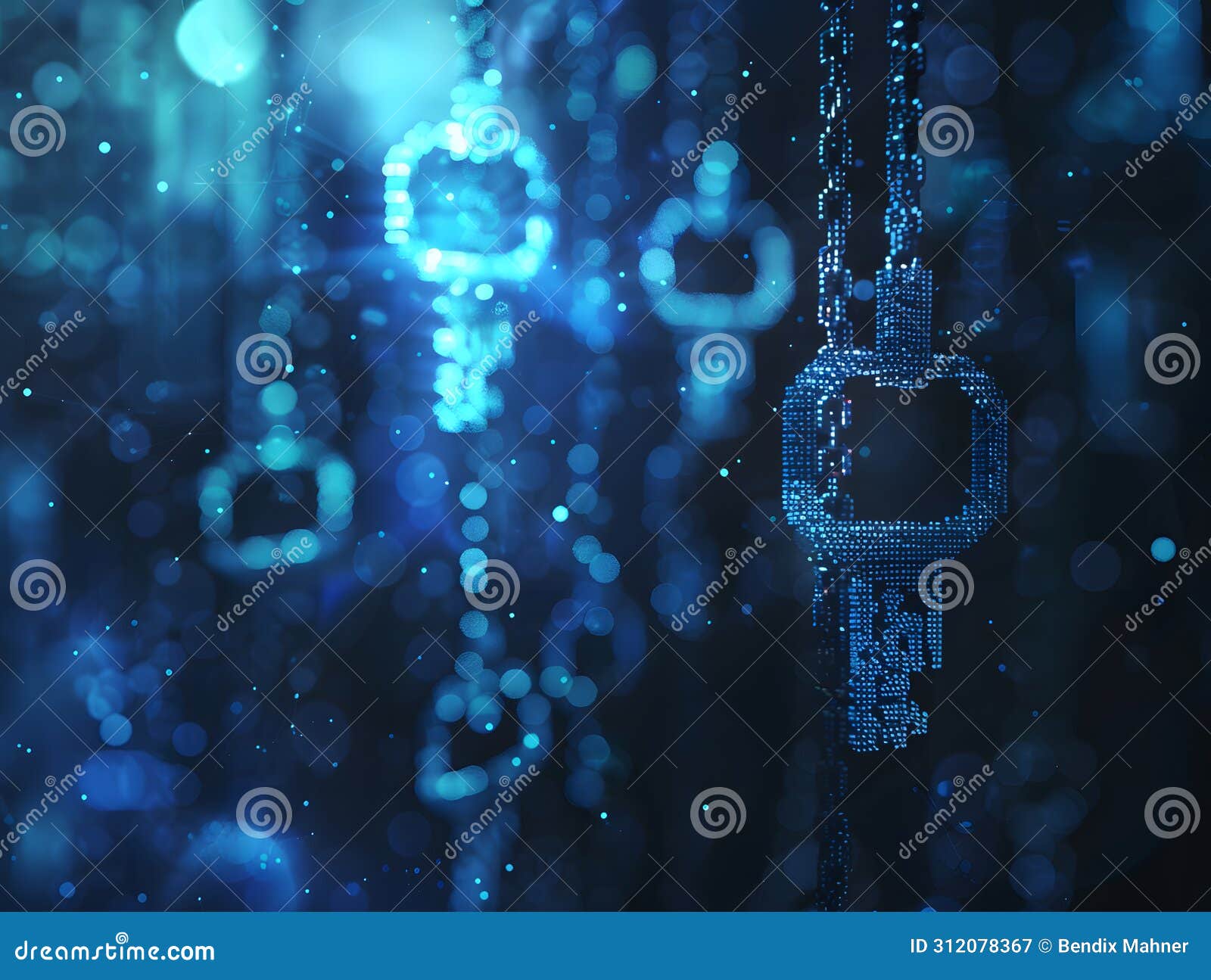 Elegance of Encrypted Wonders - Abstract Digital Artistic Background ...