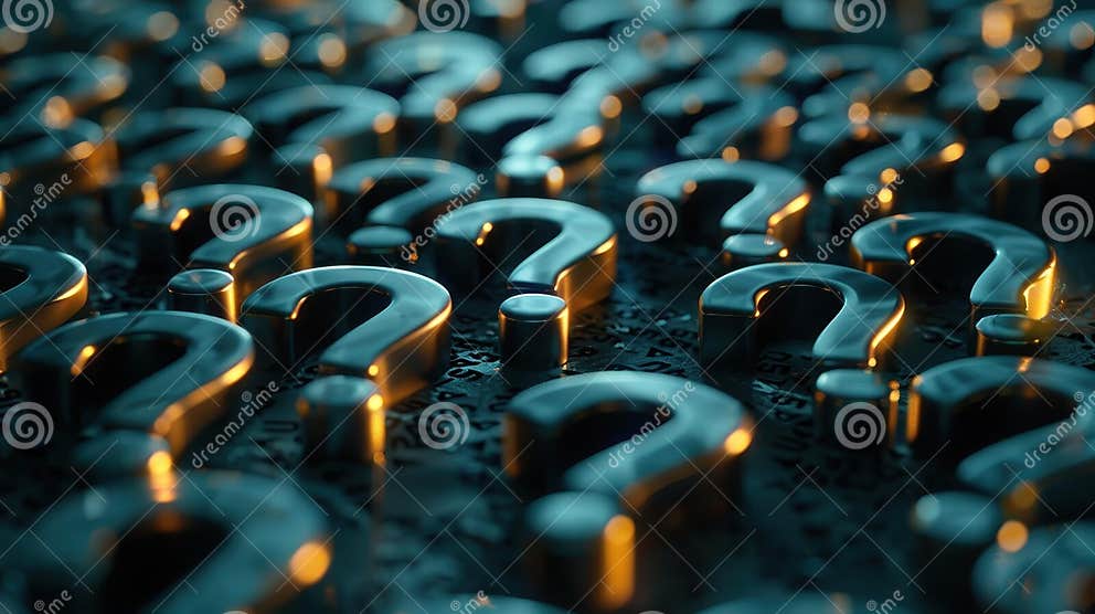 Explore a Captivating 3D World Filled with Endless Question Marks ...