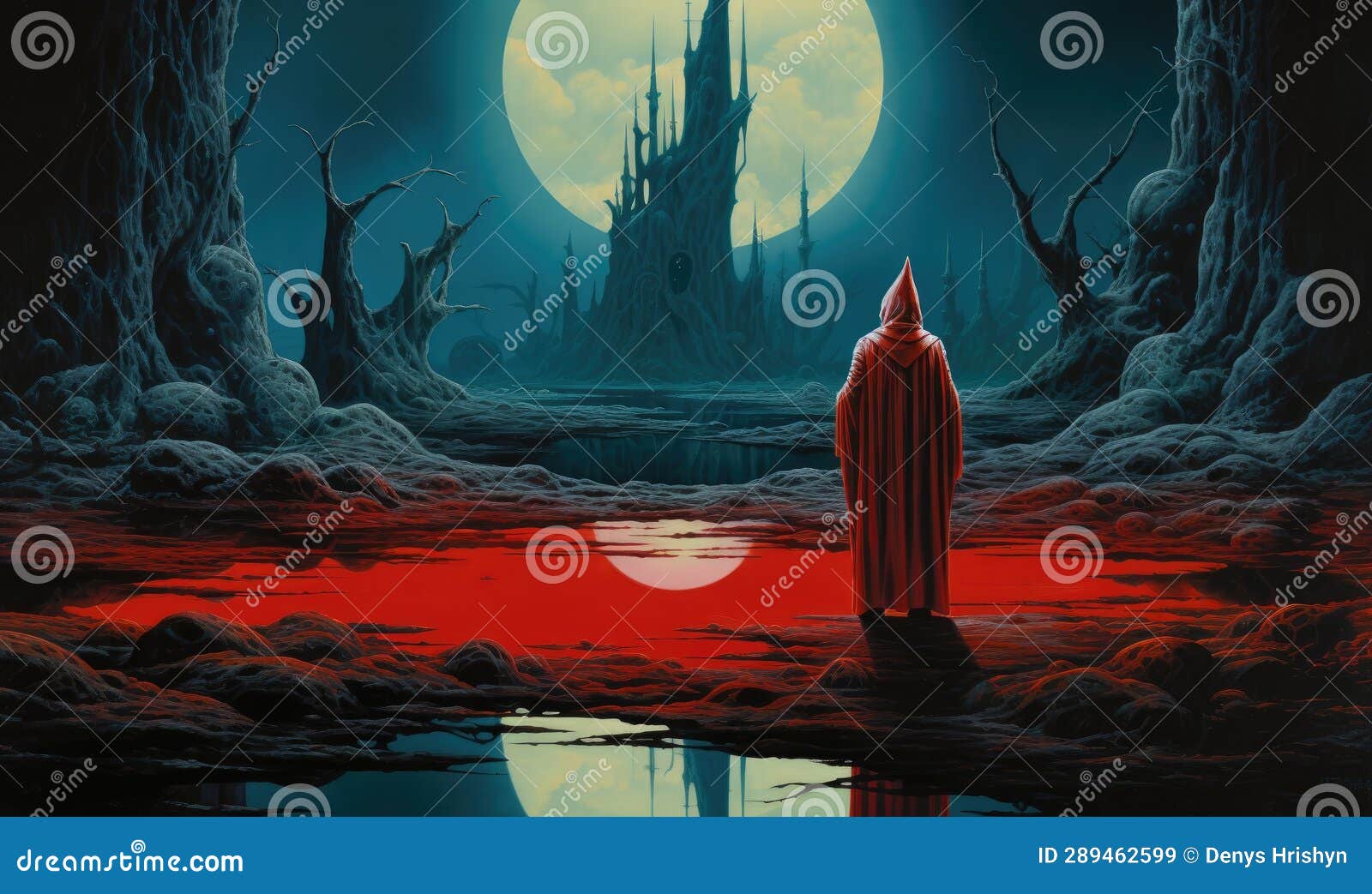 Explore a Captivating World through a Fantasy Illustration of a Wizard ...