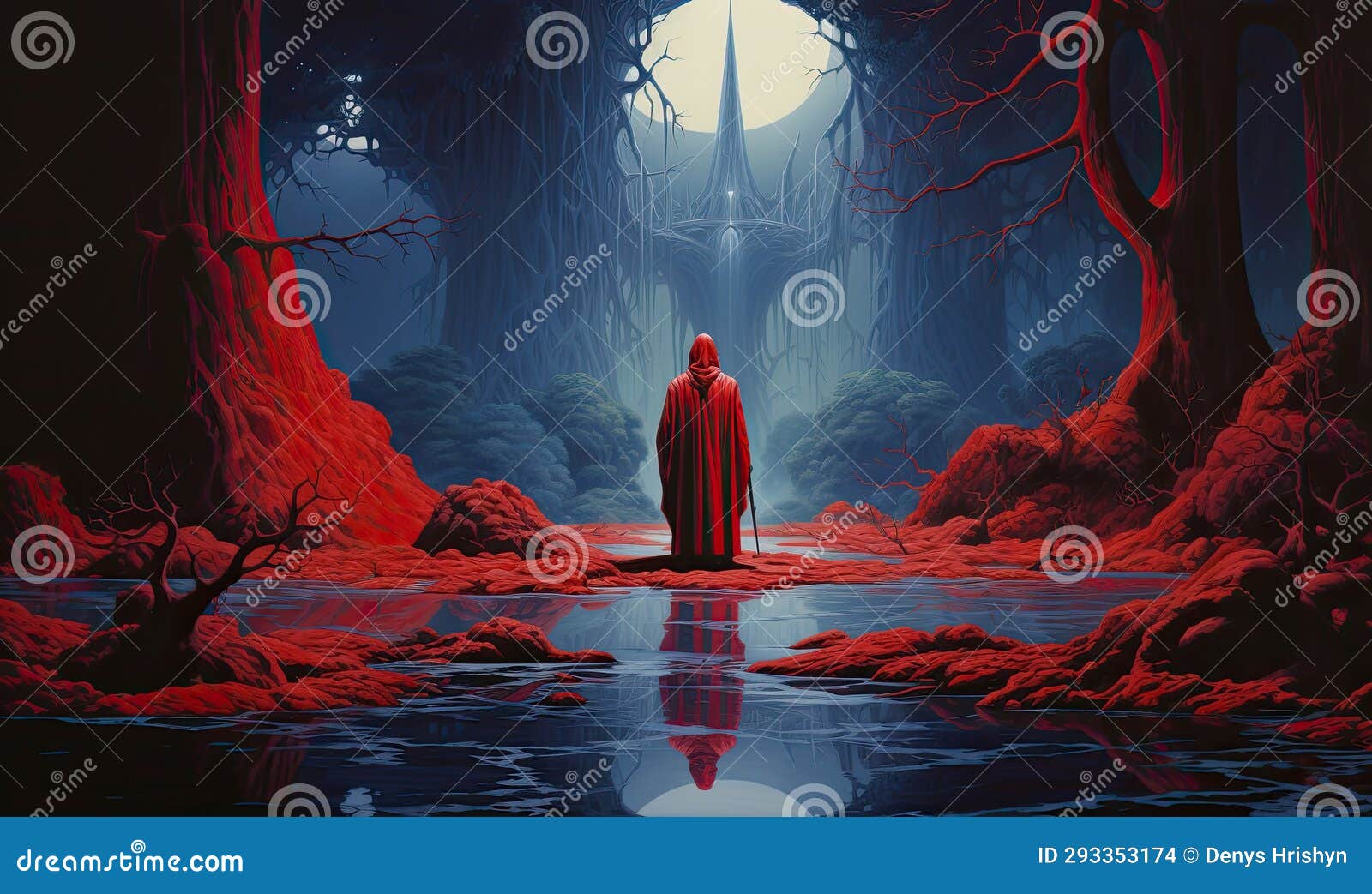 Explore a Captivating World through a Fantasy Illustration of a Wizard ...