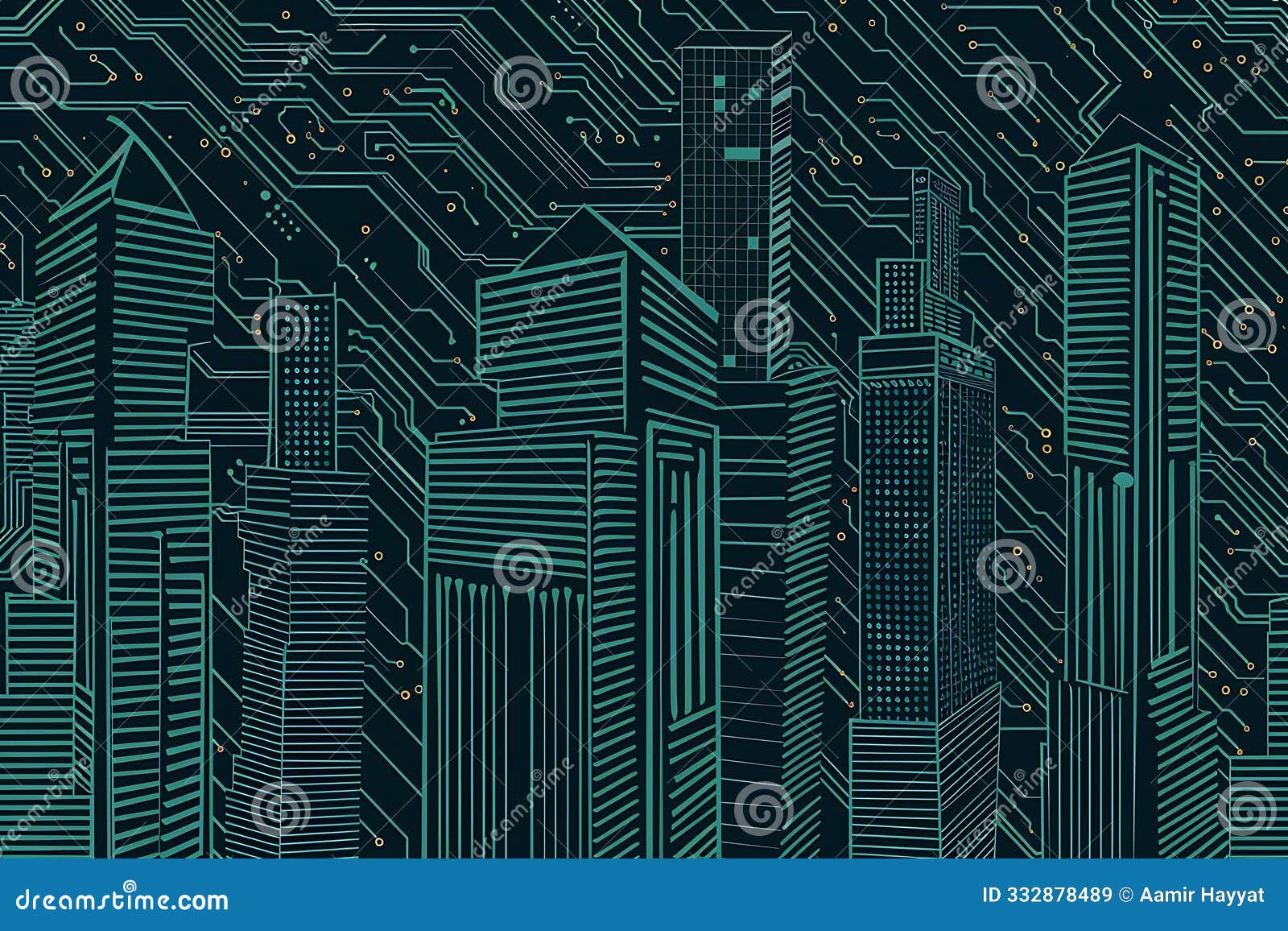 Artistic Circuit Design with Detailed Patterns and Modern Aesthetics ...
