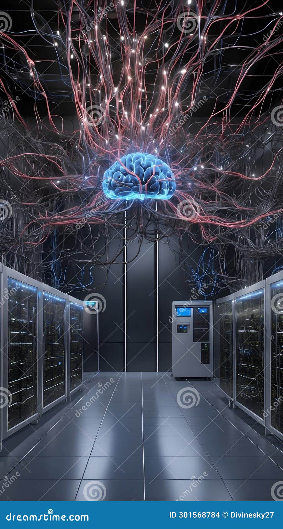 Cognitive Circuitry: Mapping Neural Connections In Data Realms. AI Generate Stock Photo ...