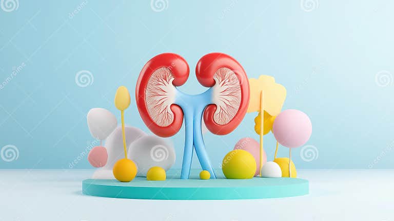 Explore the Complex Details of Kidney Anatomy in a Vibrant 3D ...