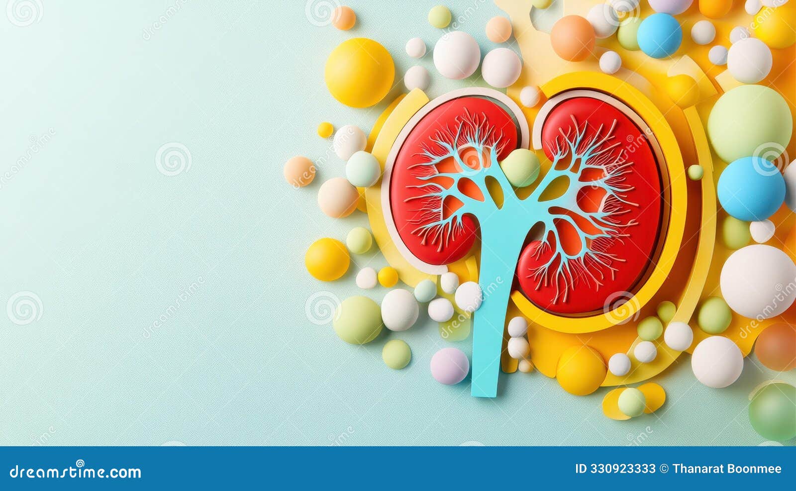 Explore The Complex Details Of Kidney Anatomy In A Vibrant 3D ...
