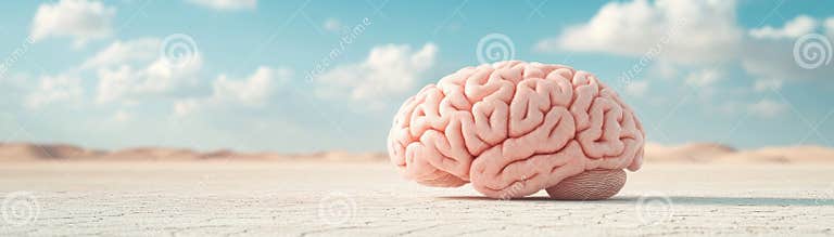 Explore the Concept of an Abstract Landscape with Brain-shaped ...