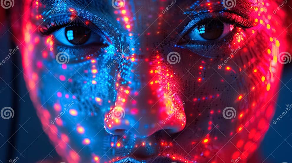 Explore the Concept of Digital Identity by Portraying a Human Face with ...