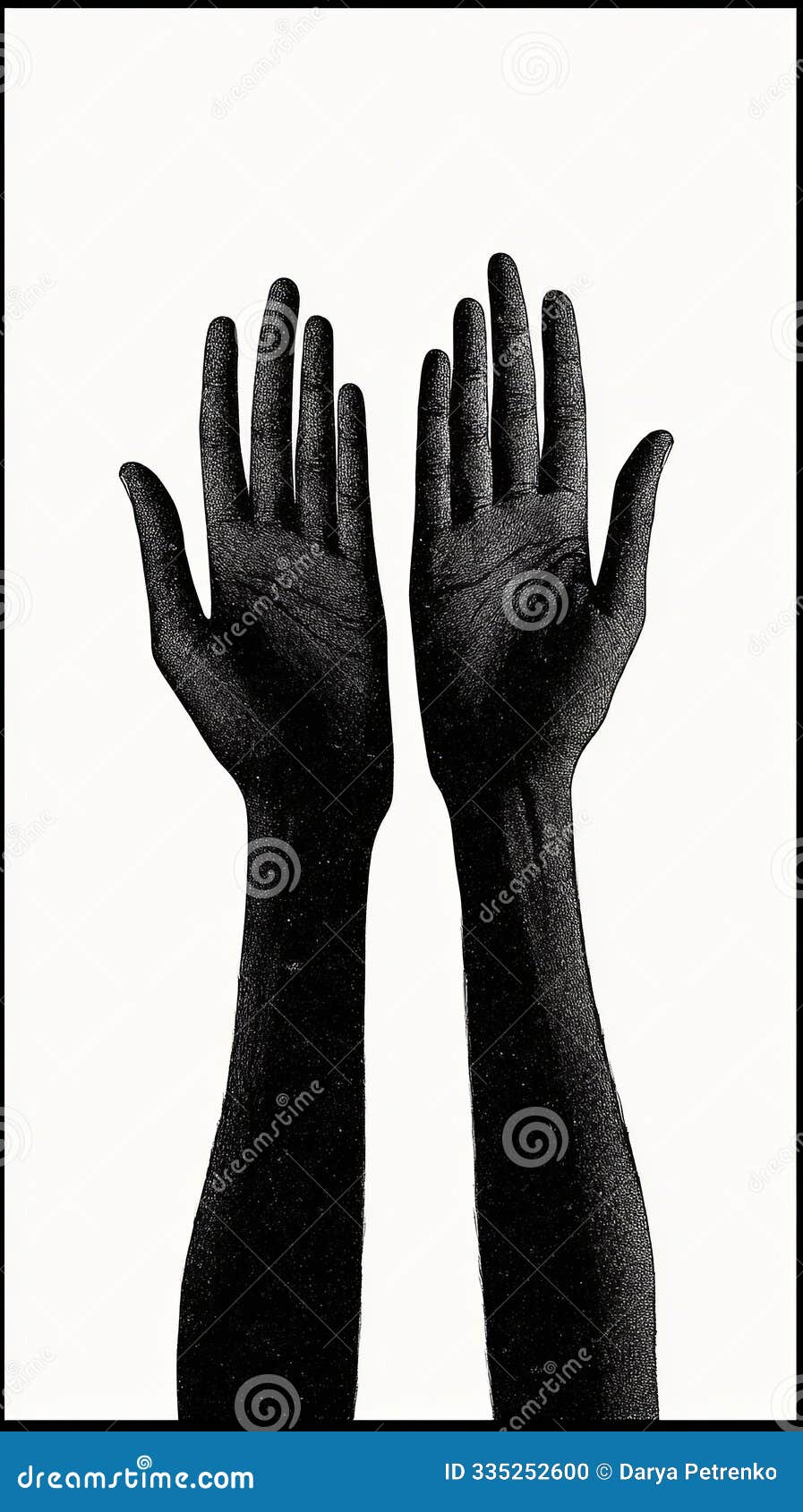 Explore the Contrast and Texture of these Highlighted Hands Stock Photo ...