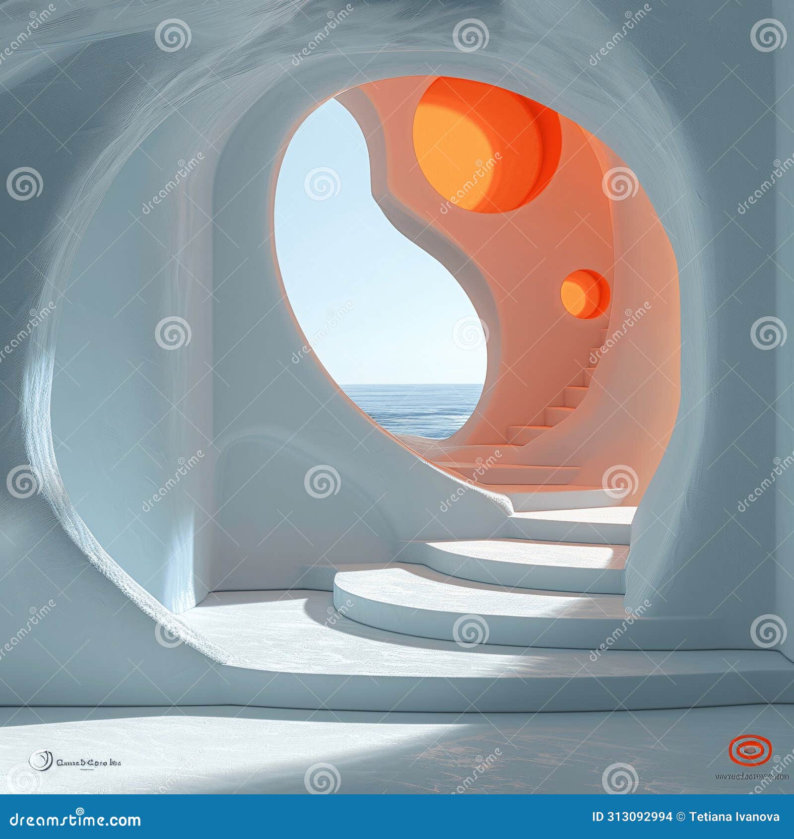 3D Artwork with Symbolic Depth Stock Illustration - Illustration of ...