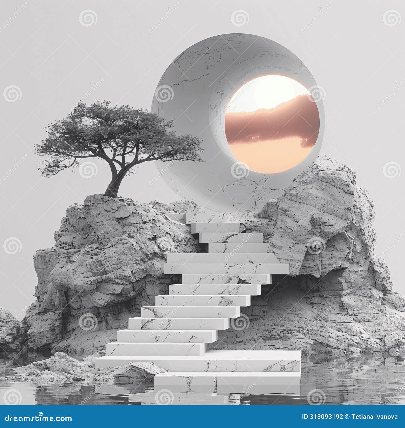 3D Sculpture with Meaningful Voids Stock Illustration - Illustration of ...