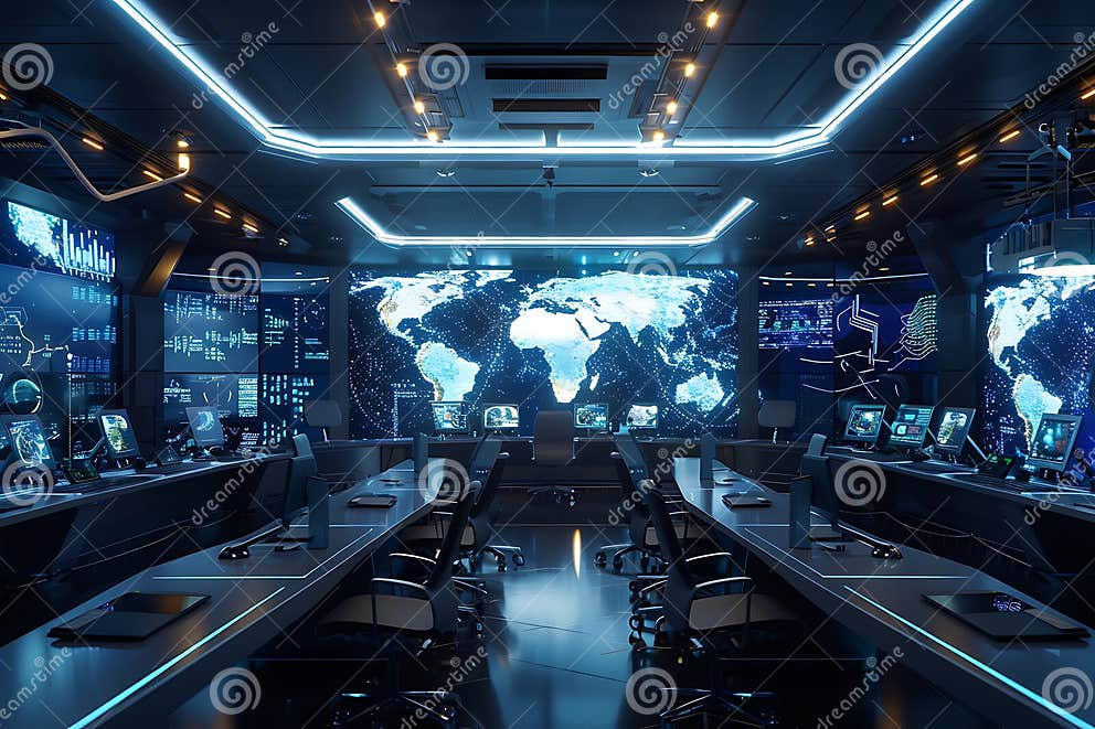 Advanced Digital Monitoring and Discovery Lab with High-Tech Equipment ...