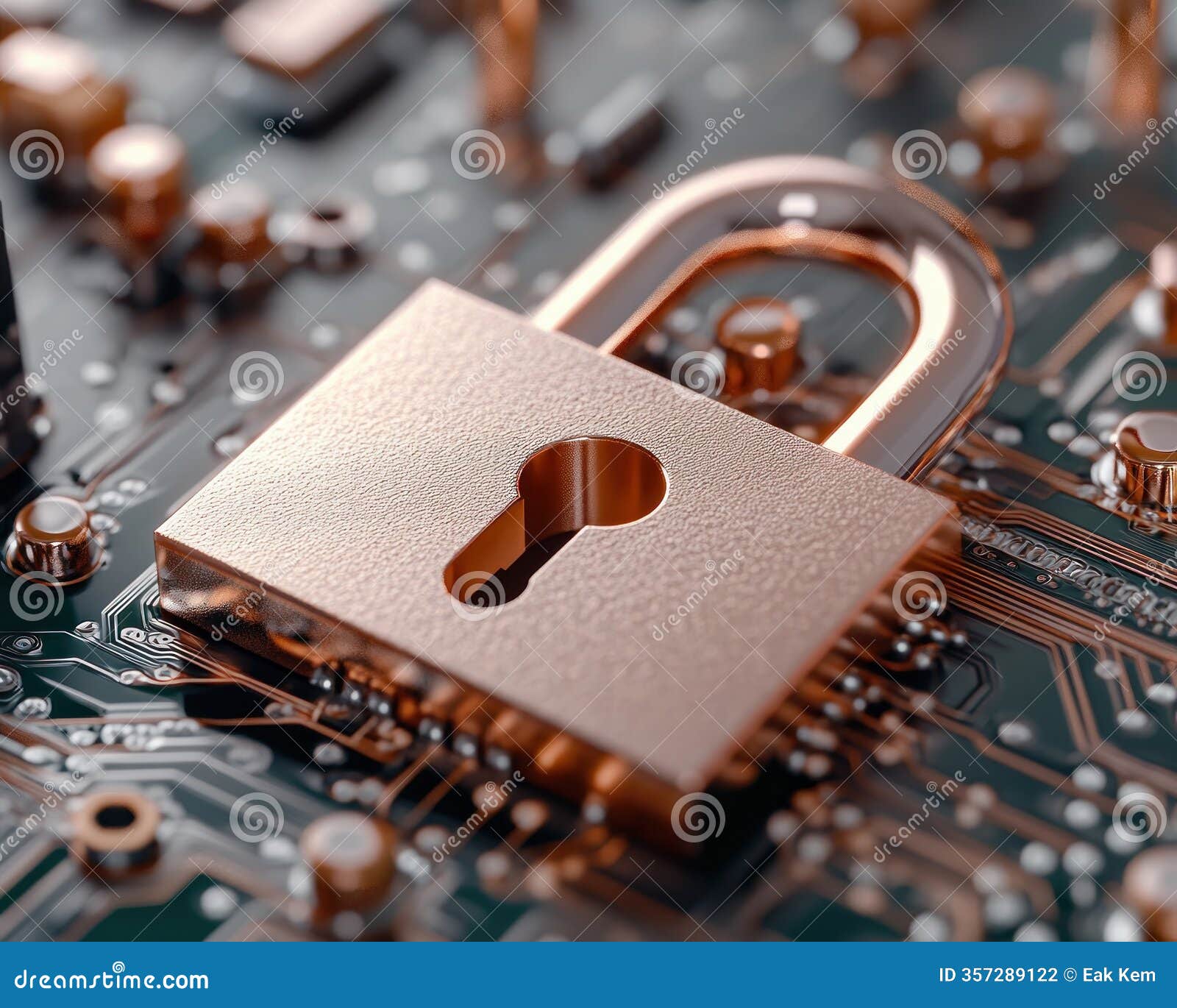 Explore Data Privacy Visualized through a Glowing Digital Lock ...