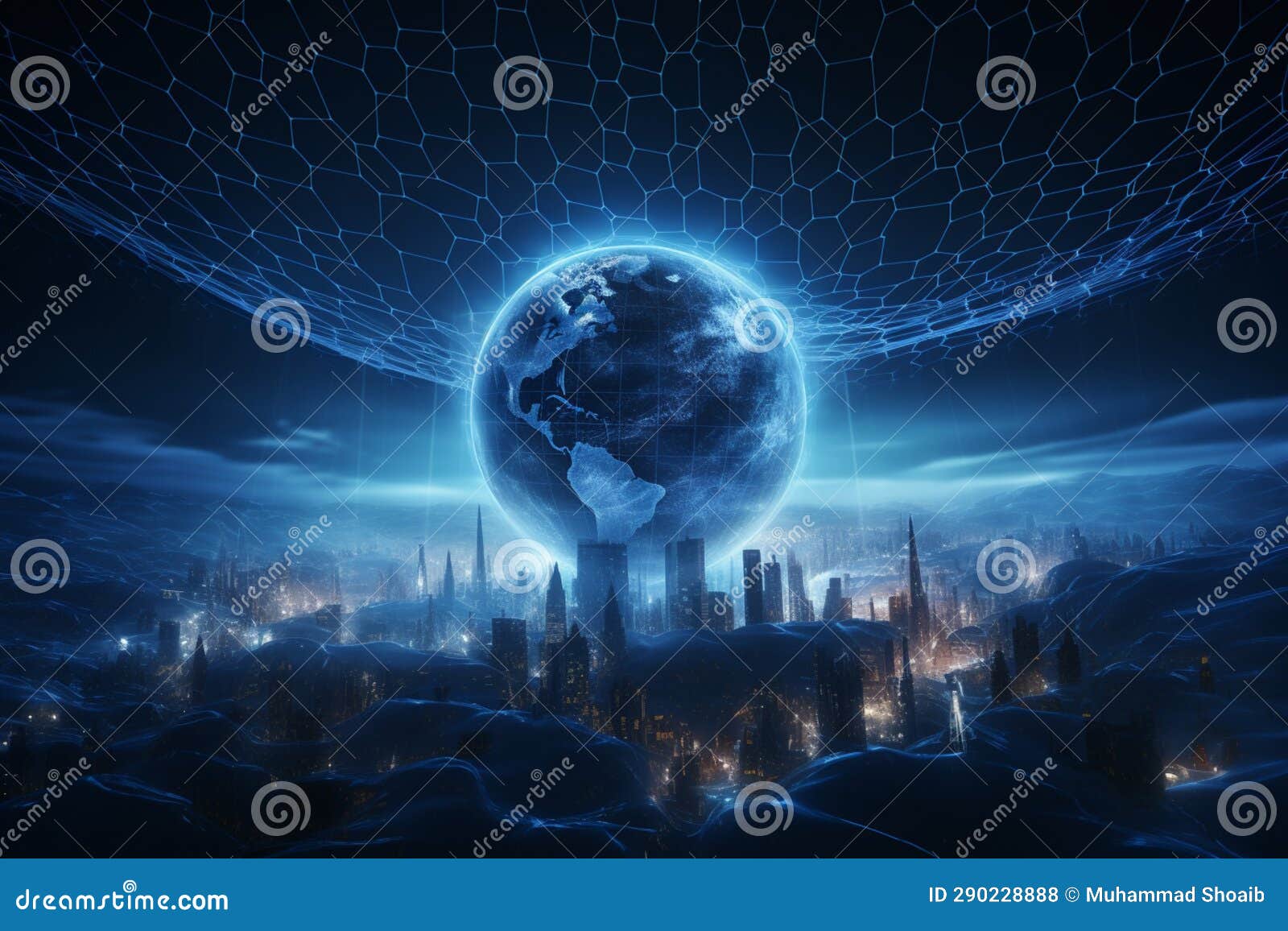 Explore the Digital World As it Meets a Cyberspace Background in 3D ...