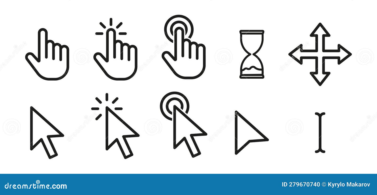 Explore a Diverse Collection of Vector Illustrations Representing Touch ...