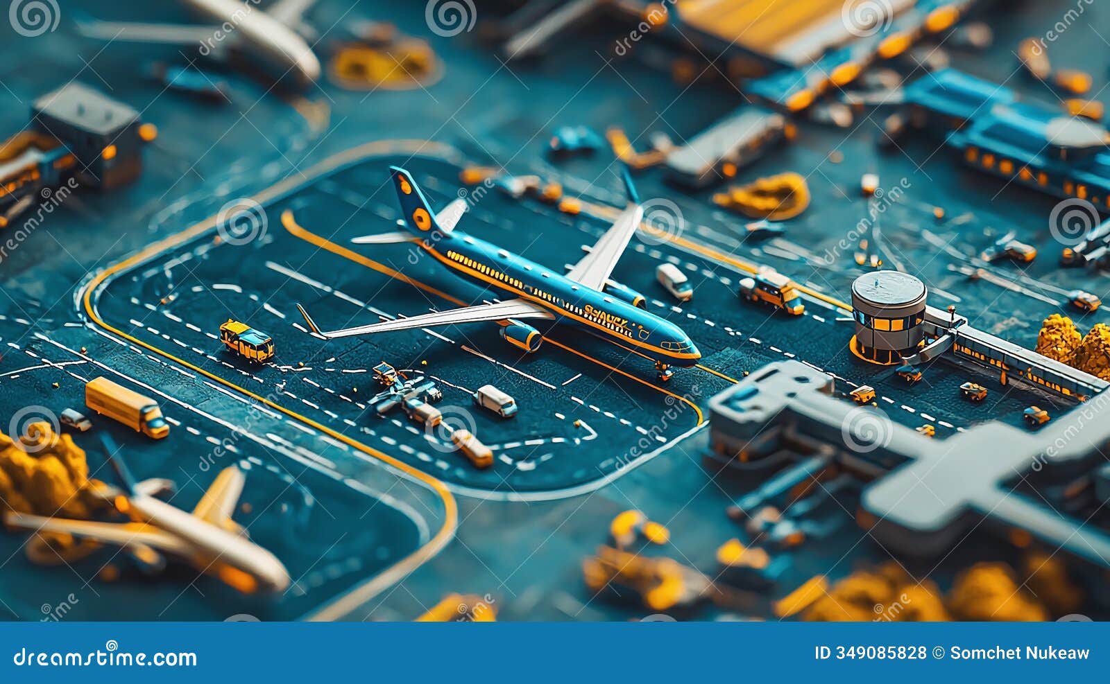 Explore the Dynamic Operations of a Busy Airport from an Aerial ...