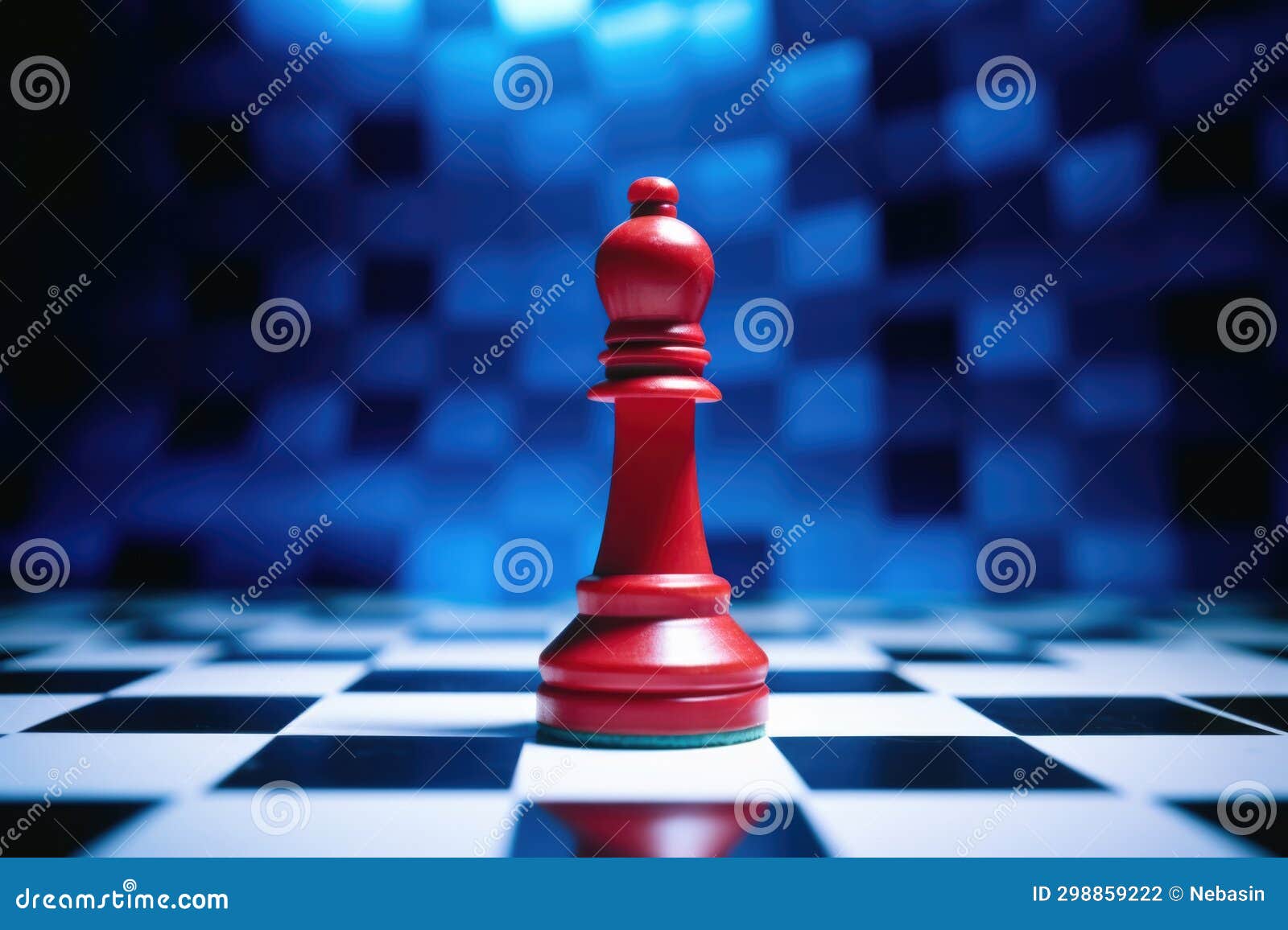 Explore the Dynamics of Chess in a Bold Composition Showcasing a Red ...