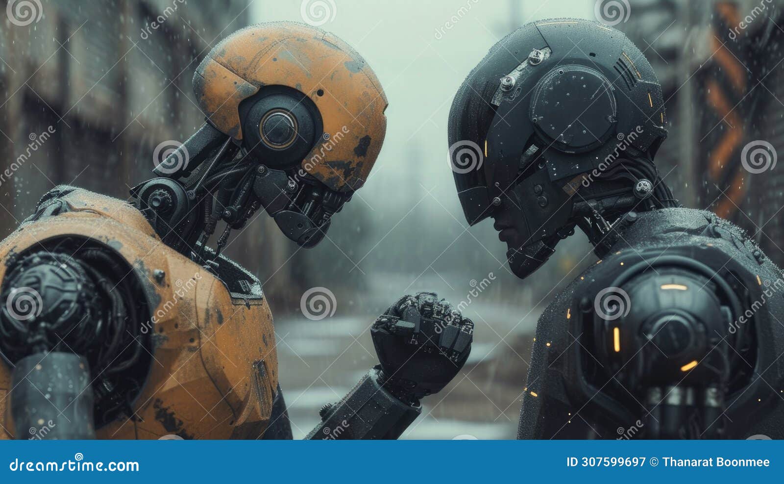 Explore the Dynamics of Robot Vs Human Interactions, Ai Generated Stock ...