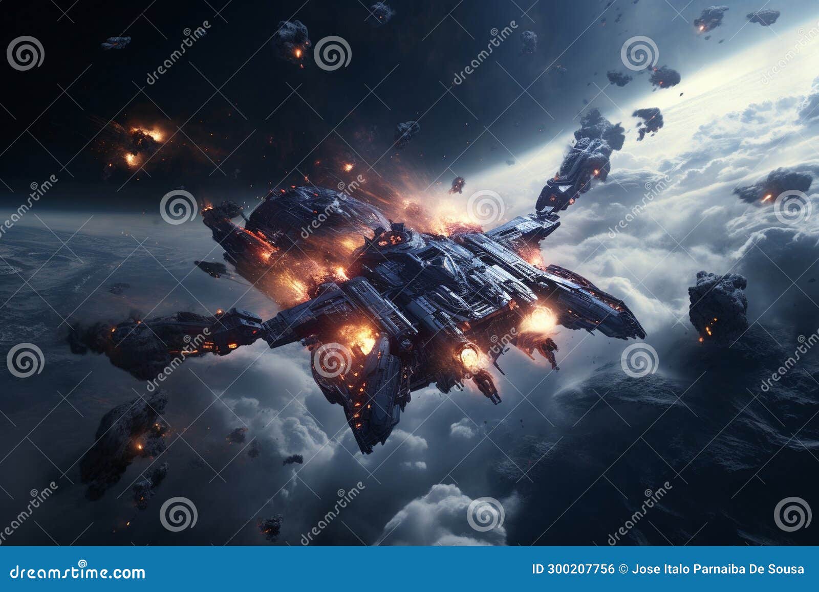 Explore the Edges of a Cosmic Storm As Stock Illustration ...