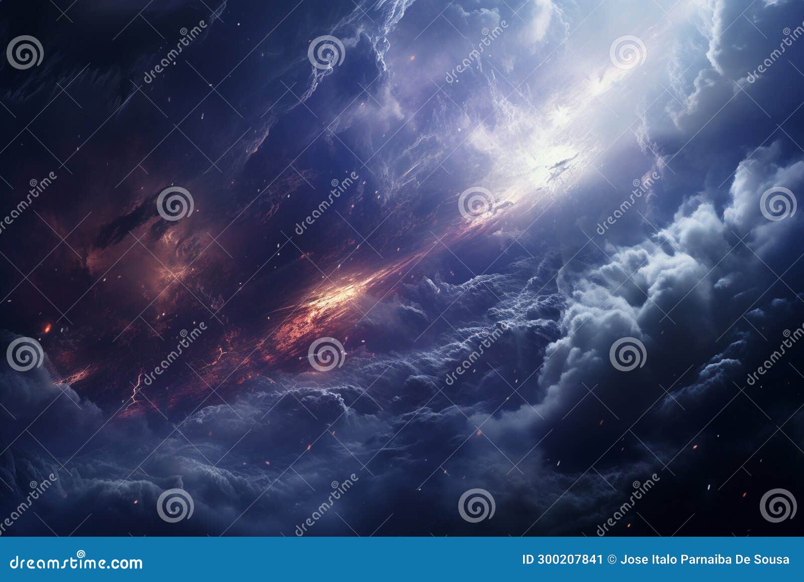 Explore the Edges of a Cosmic Storm As Stock Illustration ...