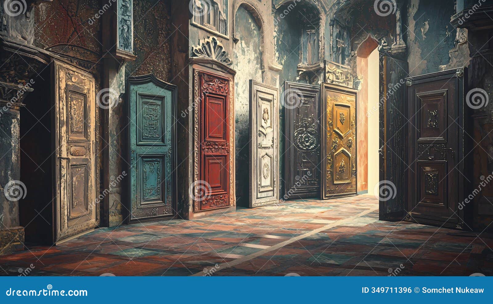 Endless Doors Royalty-Free Stock Photo | CartoonDealer.com #681957