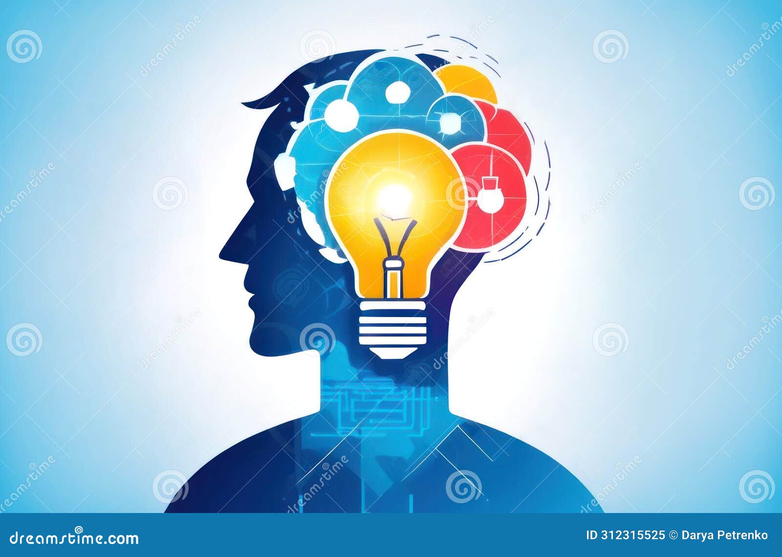 Explore the Essence of Creativity with this Vivid Illustration of a ...