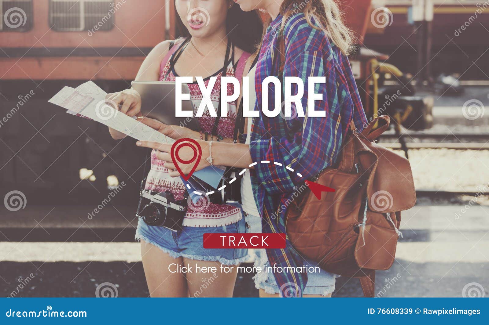 Explore Experience Journey Travel Trip Vacation Concept Stock Image ...