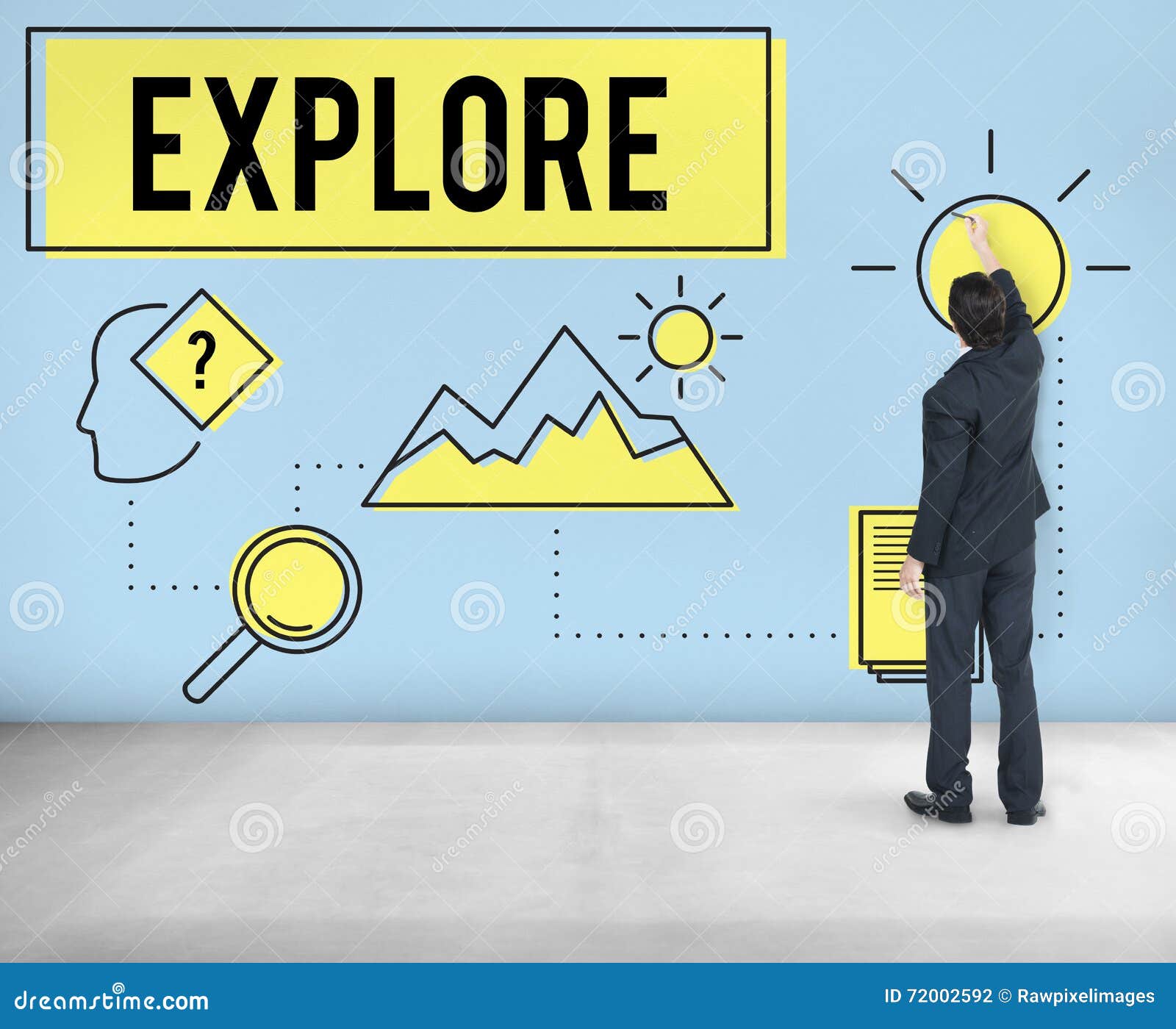 Explore Explorer Research Searching Study Concept Stock Photo - Image ...