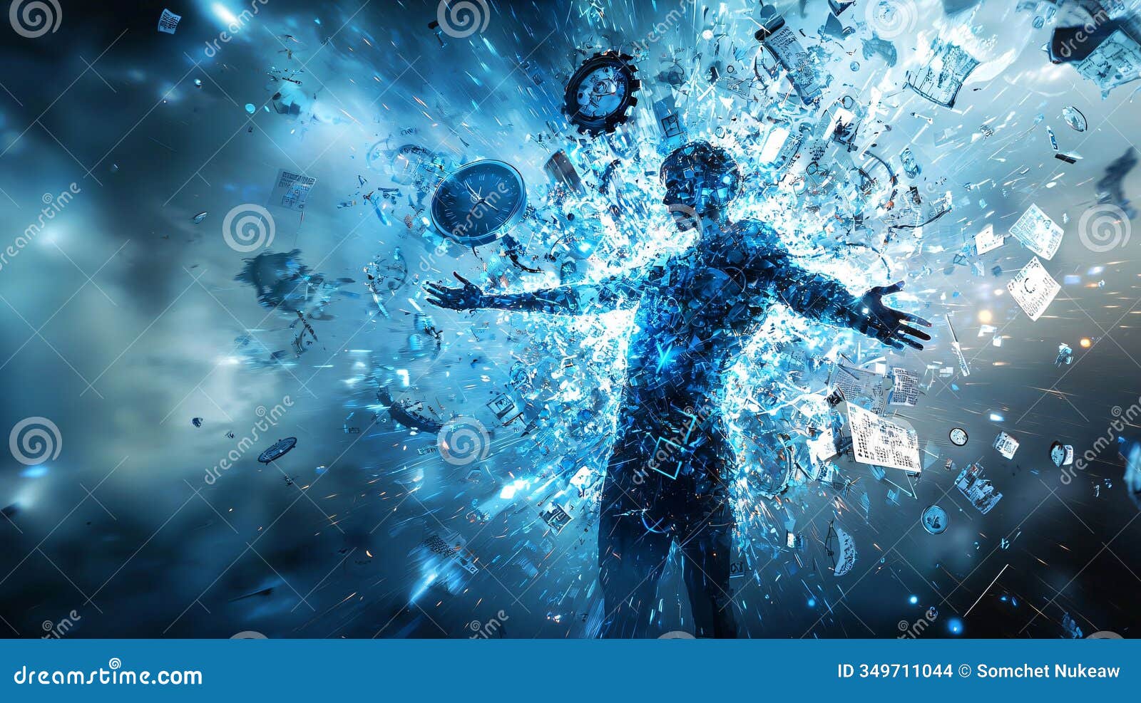 Explore the Fascinating Concept of a Person Dissolving into Time ...