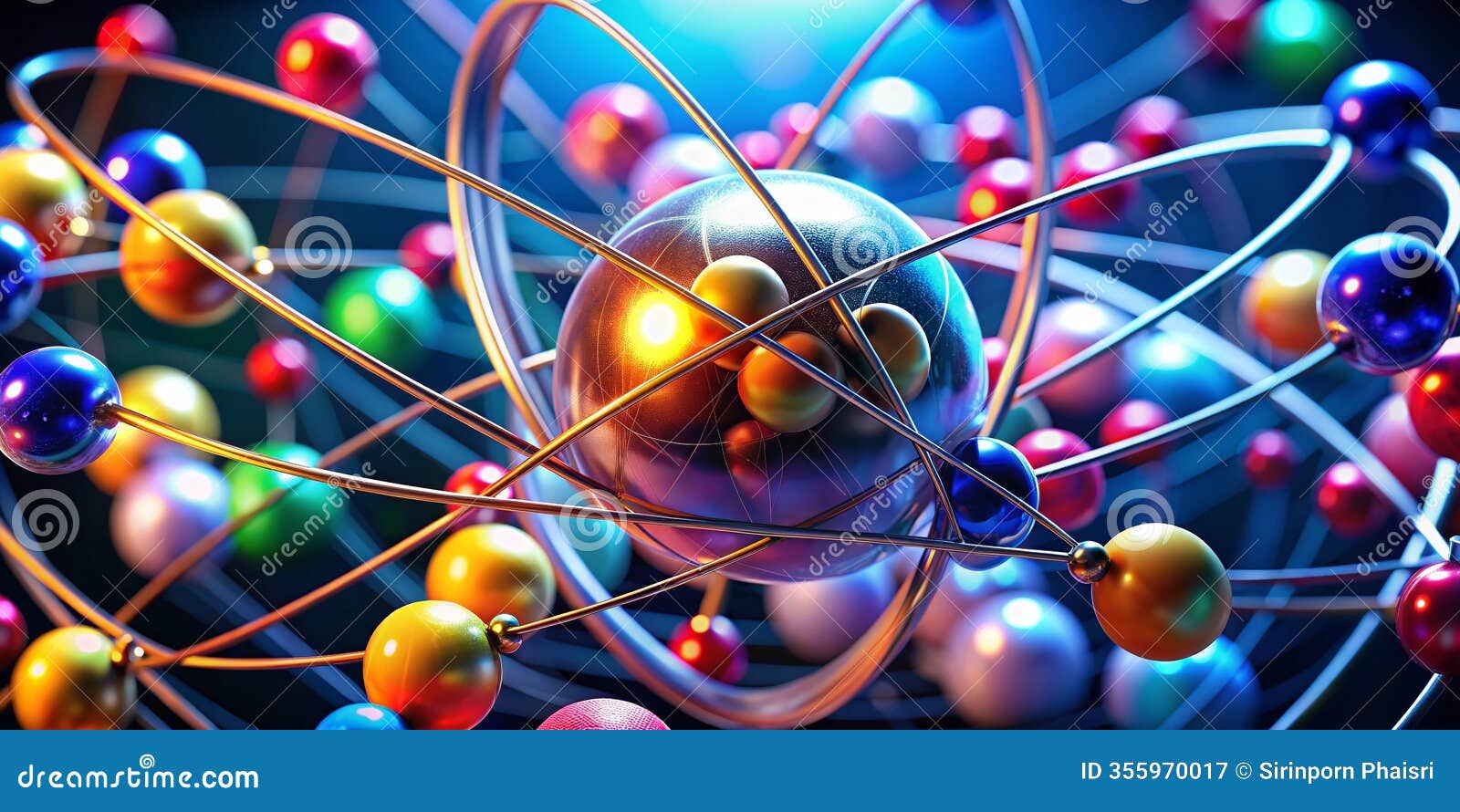 3D Atomic Structure Visualization a Detailed Bohr Model for Educational ...