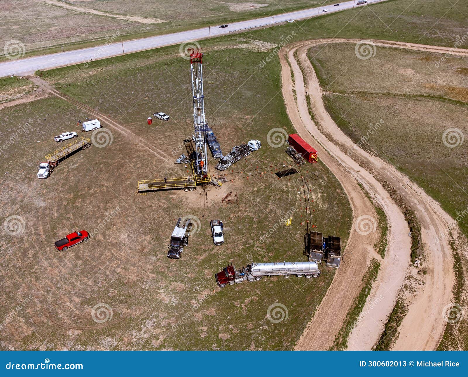 Fields of Progress: Oil Rig Operations in Eastern Colorado Stock Image ...