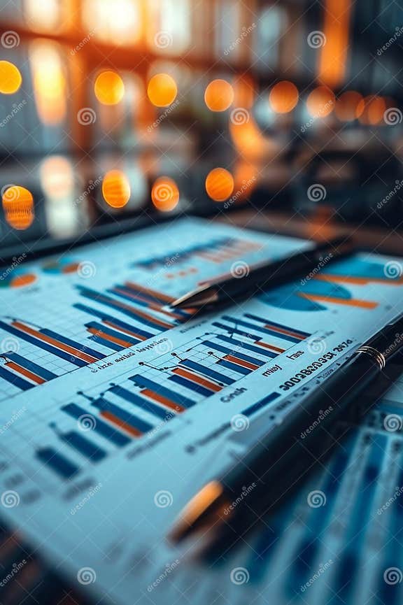 Explore Financial Graphs and Charts Displaying Upward Trends with Data ...