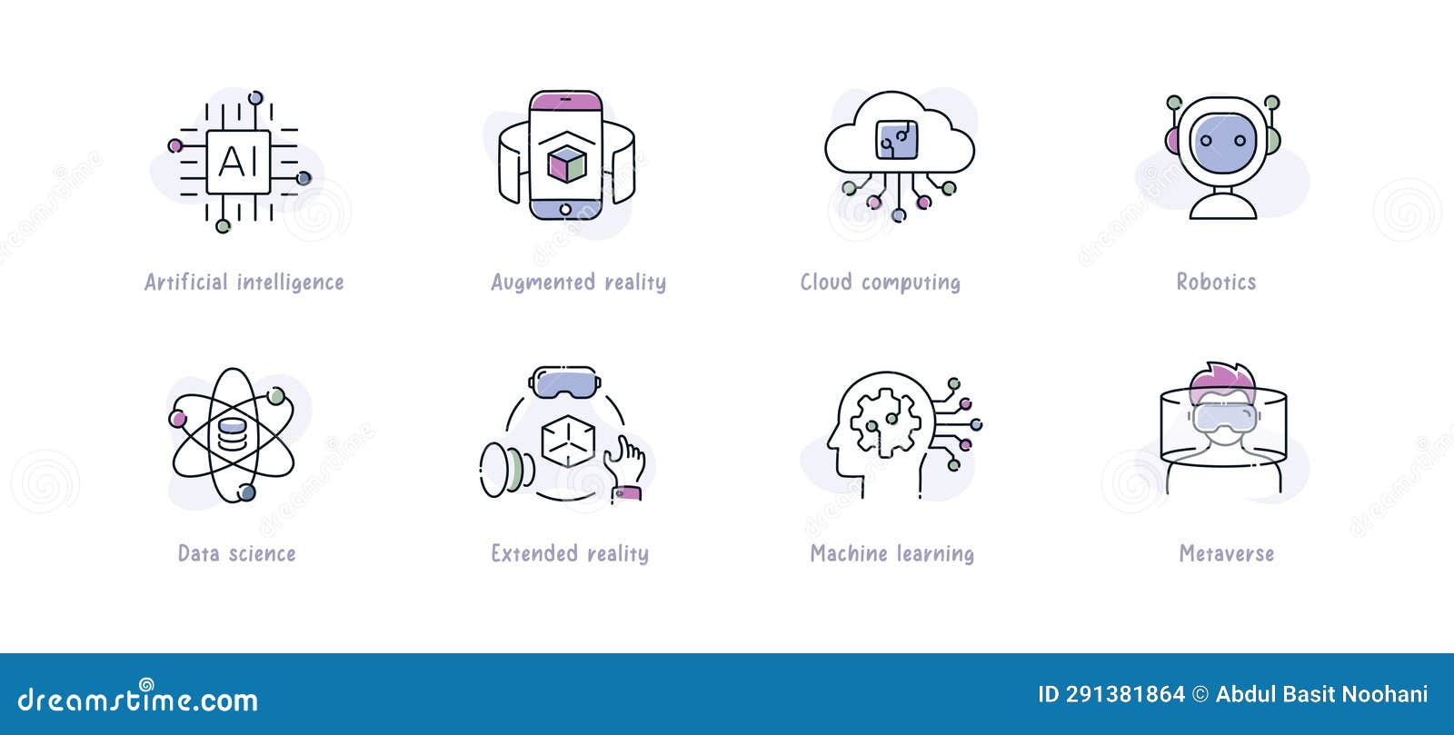 Explore the Future of Technology with this Comprehensive Icon Set ...