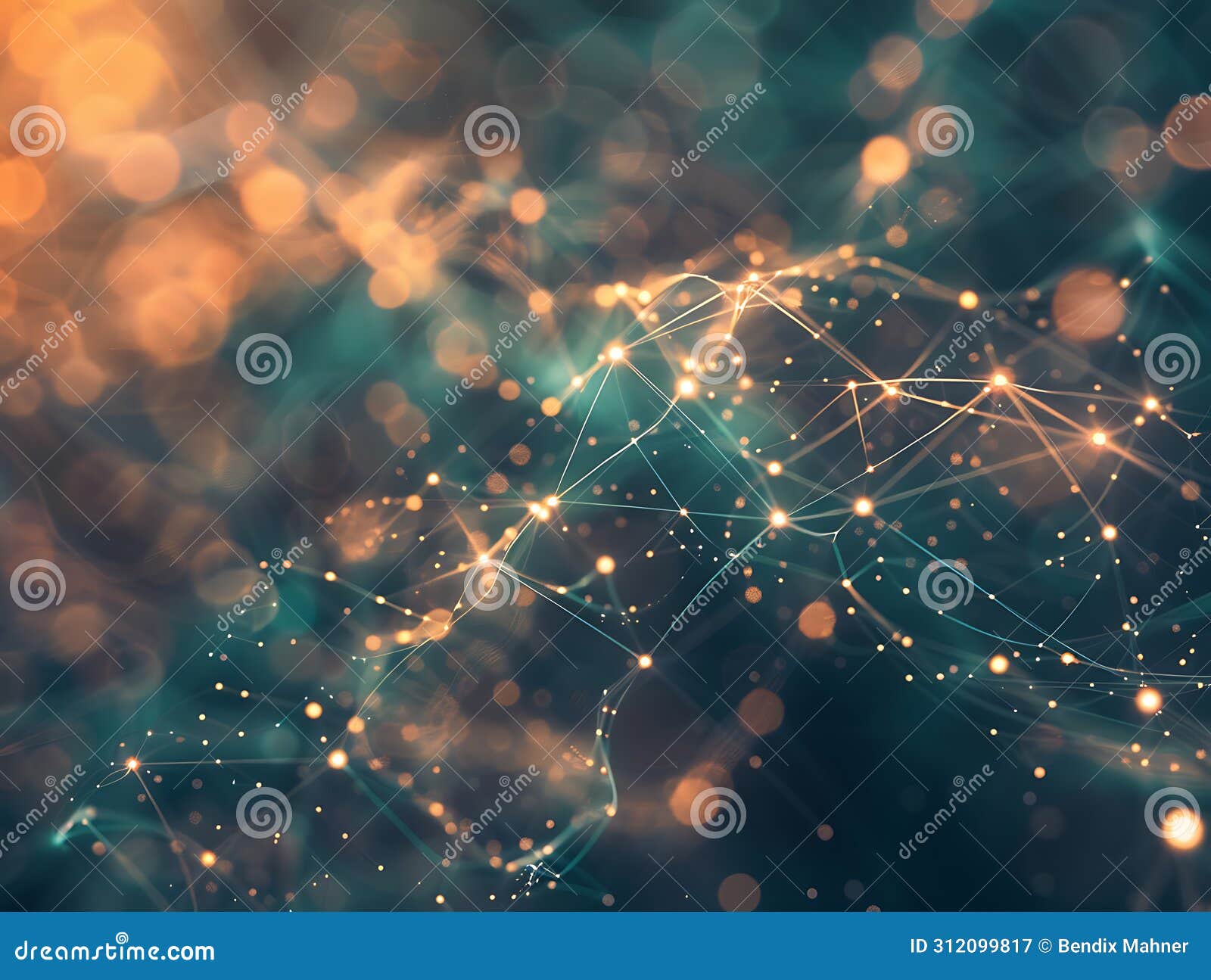 Virtual Ecosystem: A Futuristic Abstract Background With Ever-Evolving ...